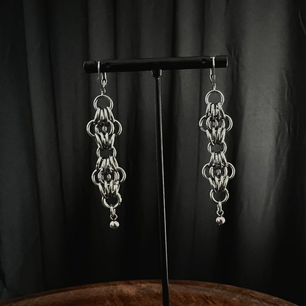 Chainmail Earrings - Etsy