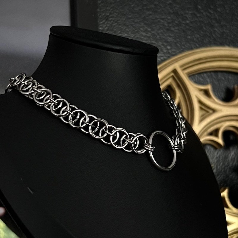Gothic Chain Mail Choker - Etsy UK