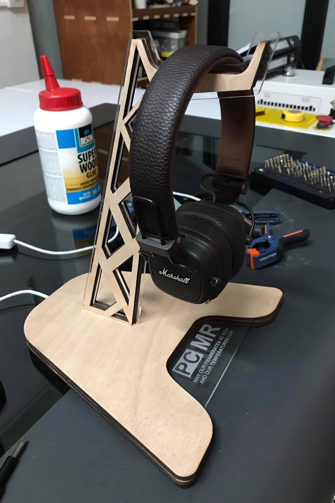 EIF Headset Stand DXF Files - Etsy