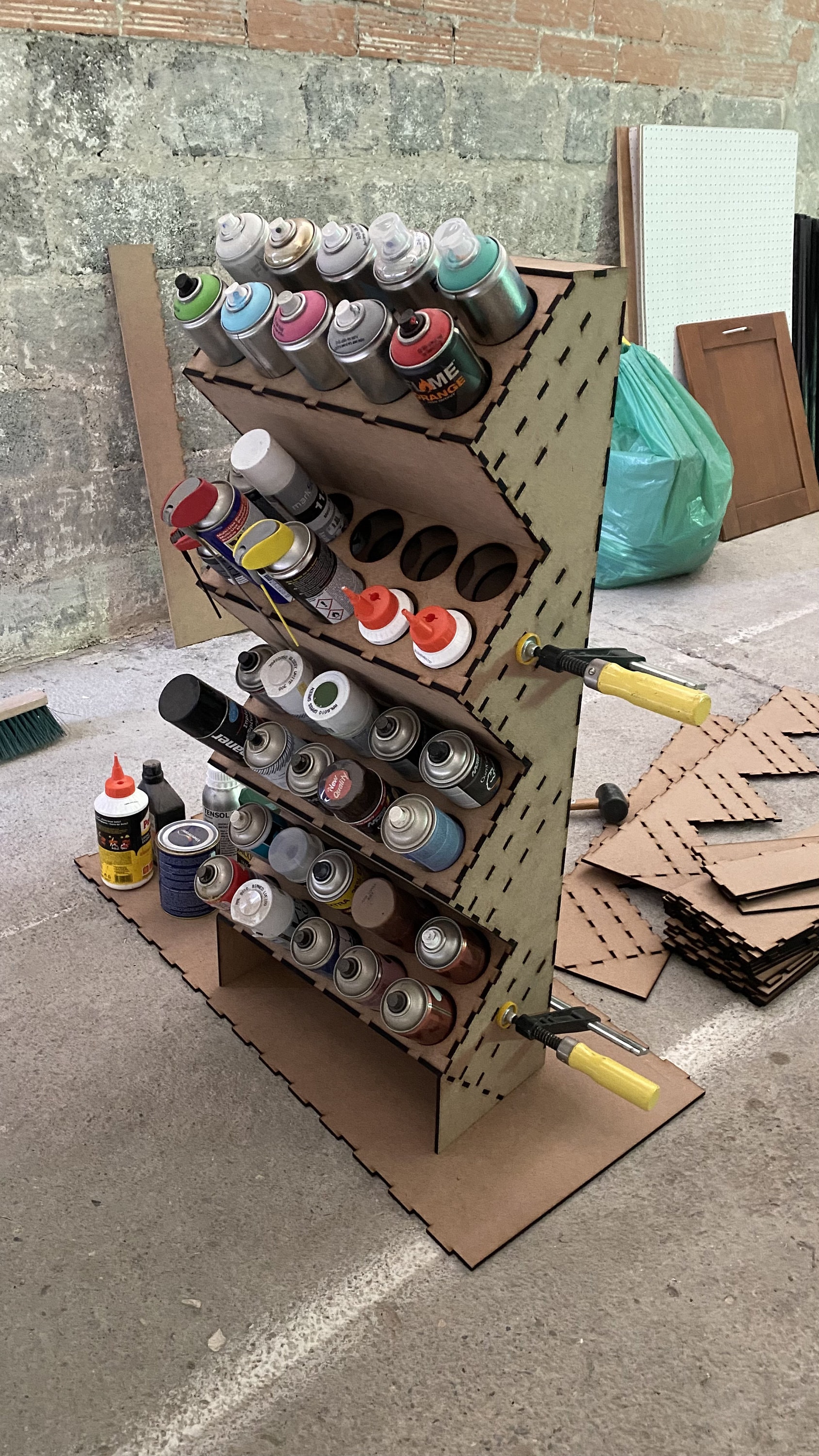 Spray Paint Holder for 40 Cans - 6 Mm - Etsy