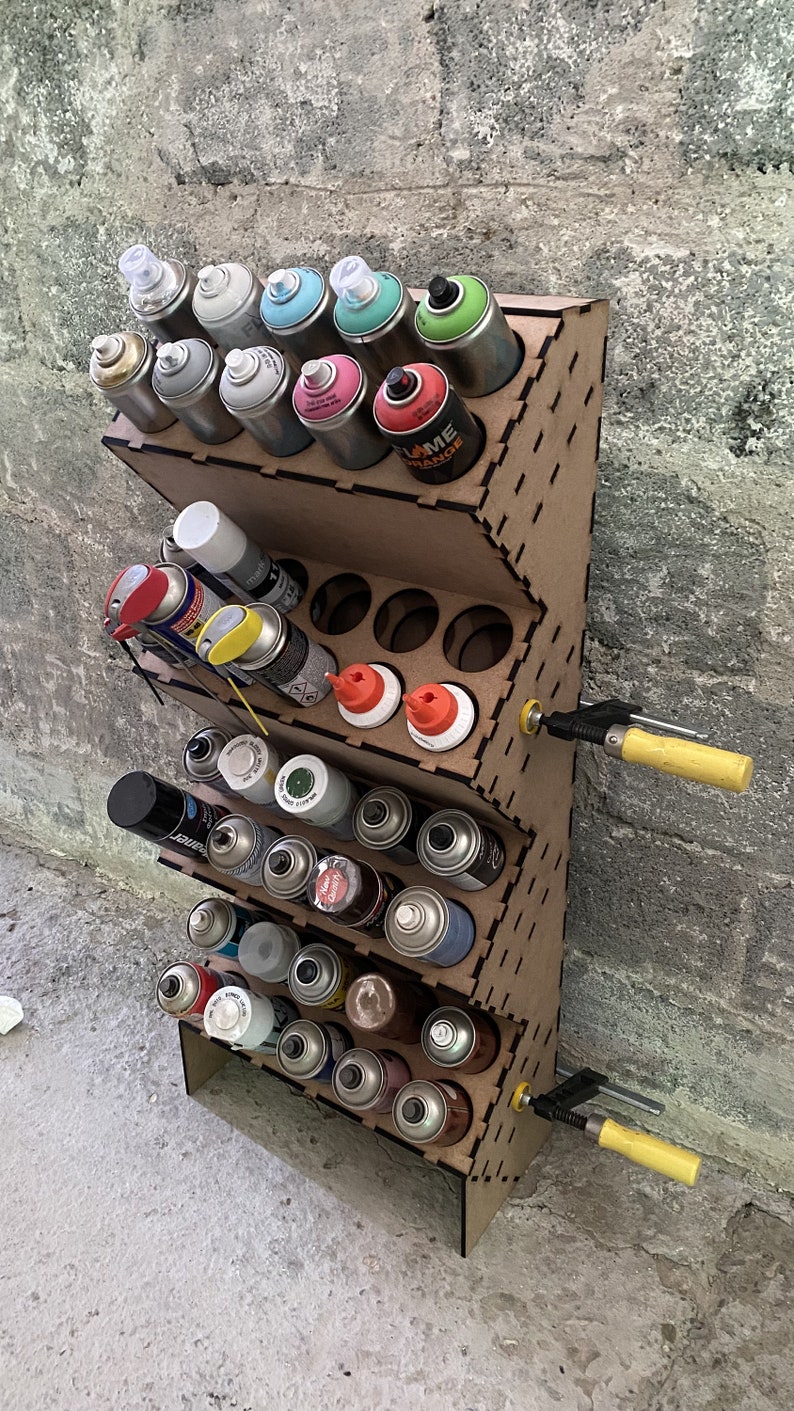 Spray Paint Holder for 40 Cans - 6 Mm - Etsy