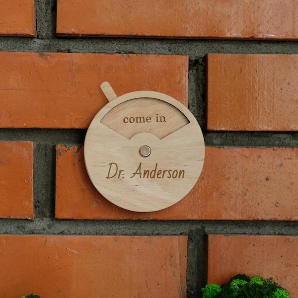 Work Status Door Sign - Etsy