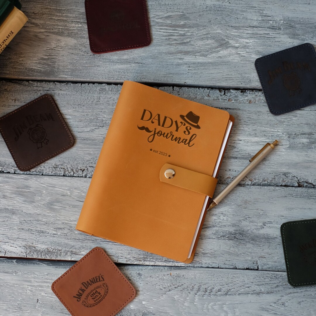 Customized Dad Journal Binder, A6 Binder Notebook Personalized, Dad ...