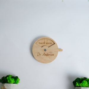 Spinner Door Sign for Office, Please Knock Sign for Door, Meeting in ...