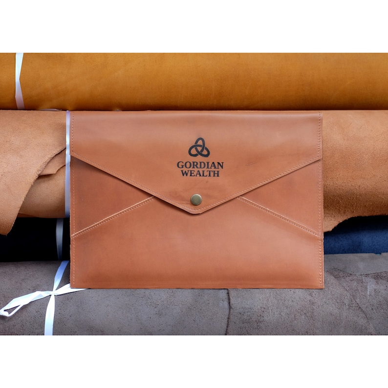 Leather Letter Holder, Document Envelope A4, Personalized Document ...