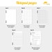 A5 Paper Refill, A5 Binder Inserts, A5 Blank Paper, Grid Paper, Graph ...