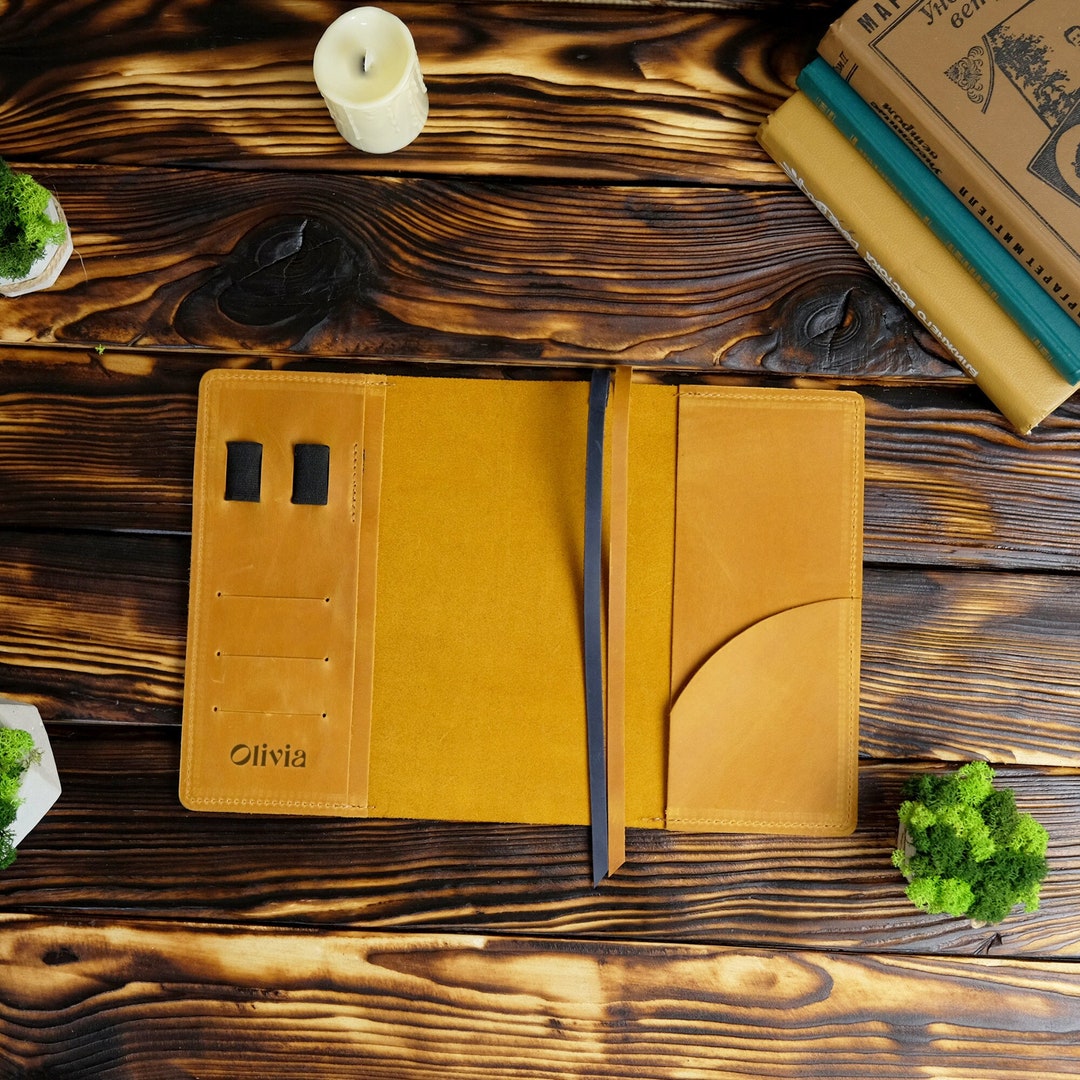 Personalized Leather Journal Cover, A5 A4 B5 B6 Notebook Cover ...