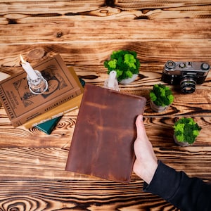 Leather Notebook Cover A5, A4, B5 Custom Personalized Journal Cover ...