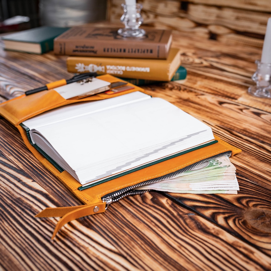 Leather Notebook Cover A5 A4 B5, Hobonichi Cousin Cover, Custom Notepad ...