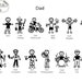 Stick Figure Decals Family Vinyl | Car Vehicle SUV Truck Van Permanent ...