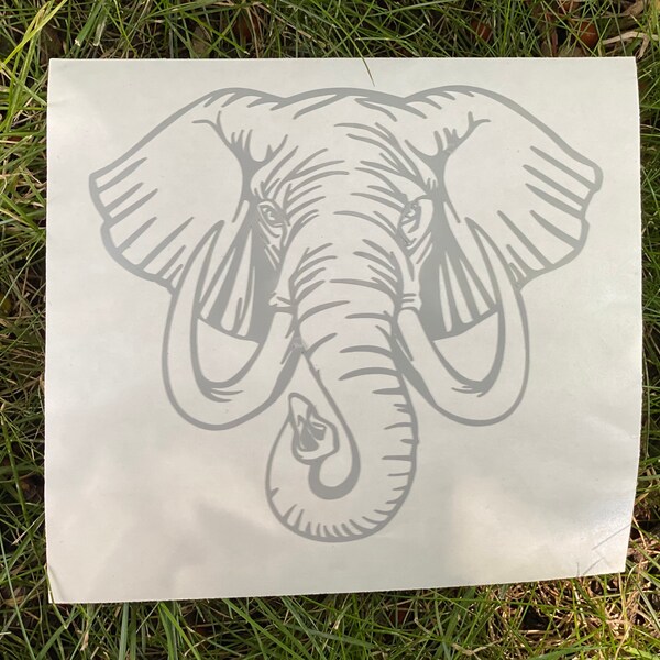 Elephant Car Decal - Etsy