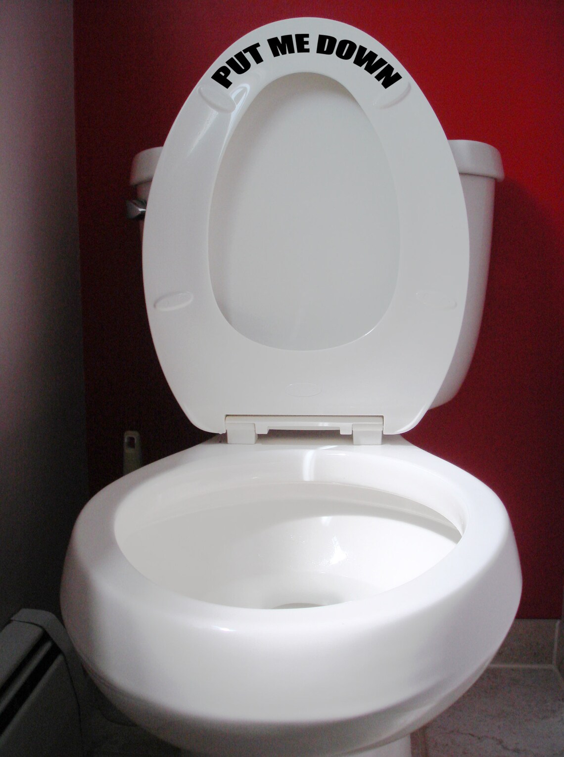 Vinyl Decal Put Me Down Toilet Bathroom Humour Decal | Etsy