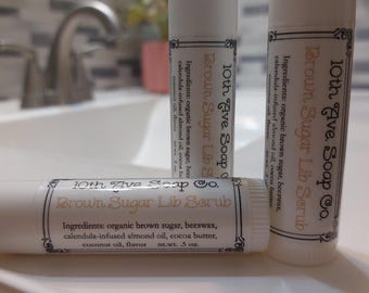 Exfoliating Brown Sugar Lip Scrub | Natural Brown Sugar Lip Scrub ...