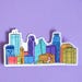 Minneapolis Skyline Rainbow Vinyl Sticker - Waterproof Twin Cities ...