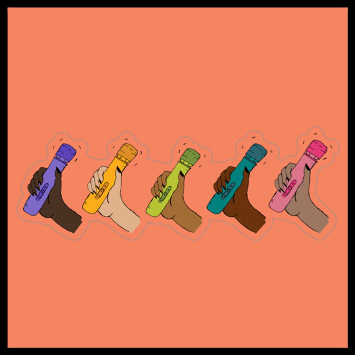 Vibes Vinyl Sticker Vibrator Sticker - Etsy