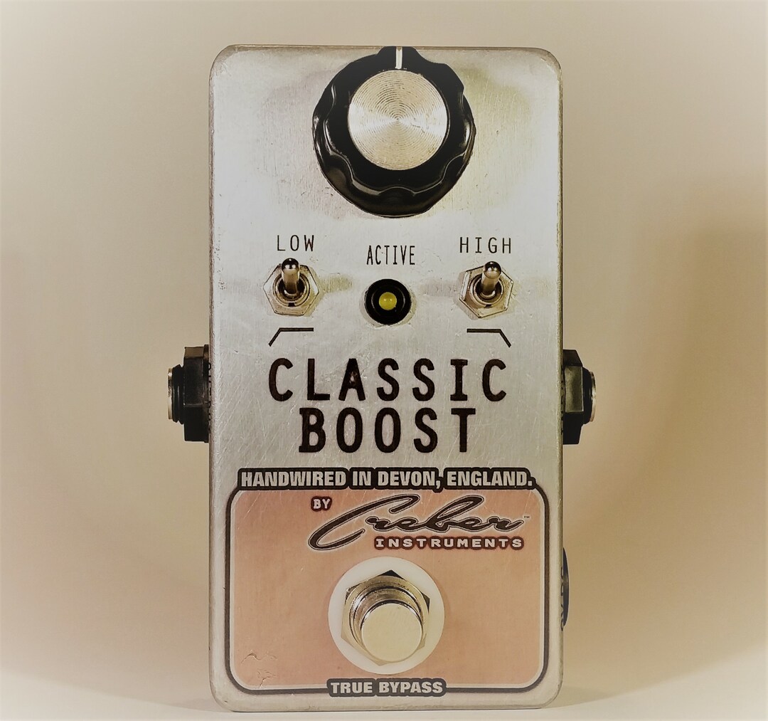 CLASSIC BOOST Clean Bright Transparent Analog Volume Signal Booster ...