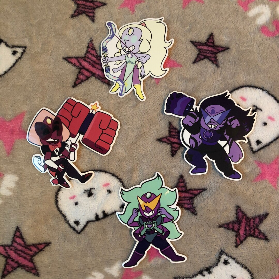 Crystal Gem Fusions 3” Stickers - Etsy