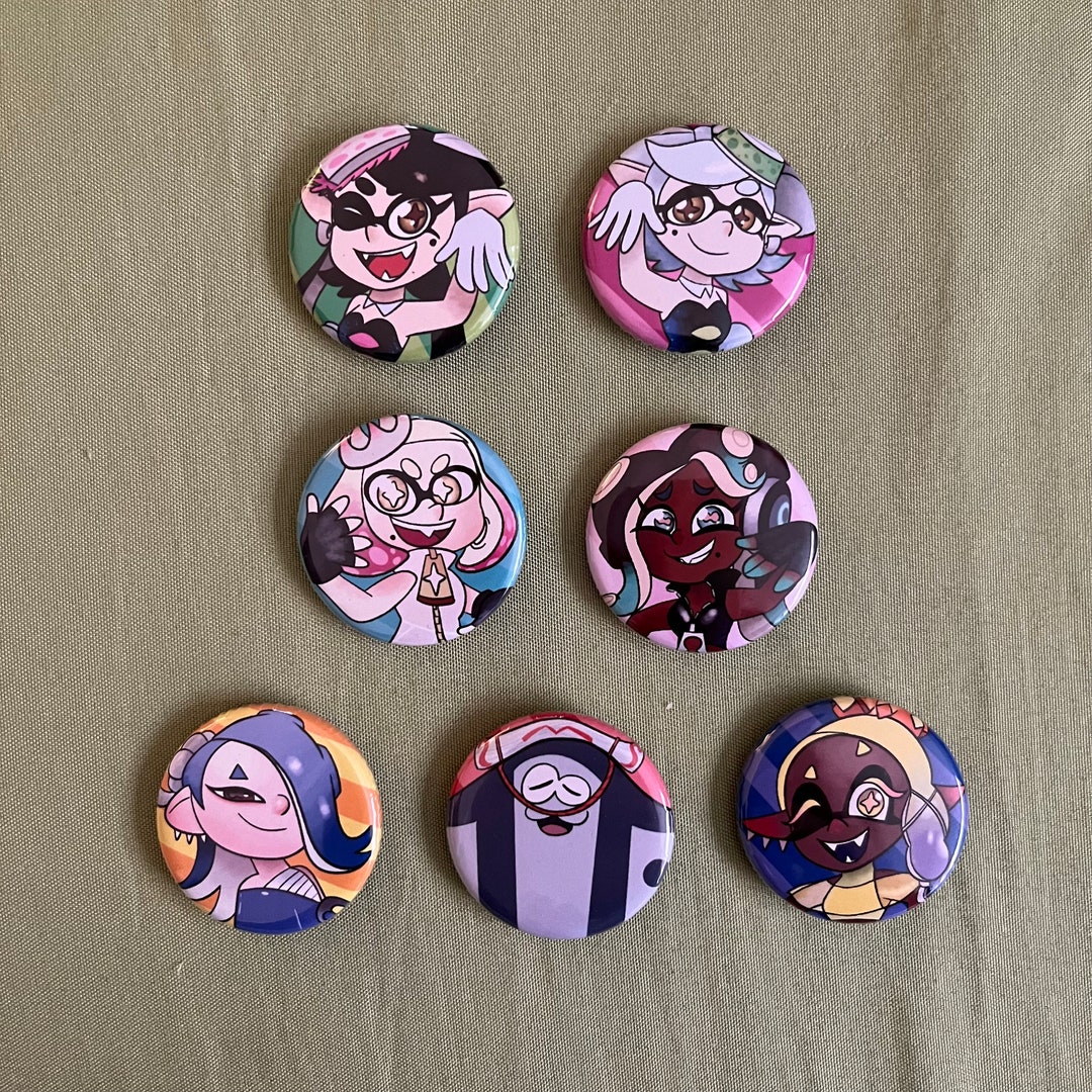 Splatoon Idols 1.25 in (32mm) Button Badges - Etsy
