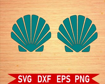 Shell bra svg | Etsy
