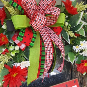 Farmhouse Watermelon Decor, Watermelon Wreath for Kitchen, Rustic ...