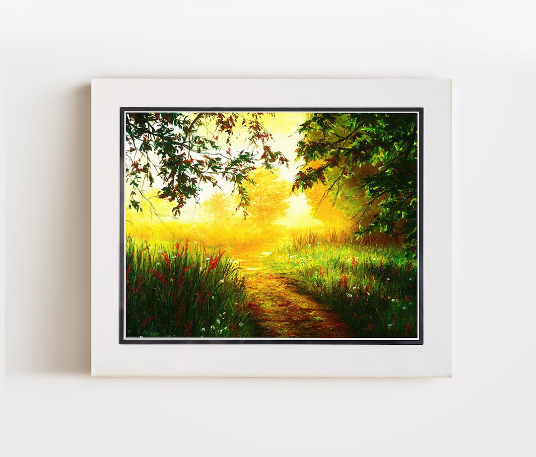 The Path | 8x10 Double Matted Paper - Etsy