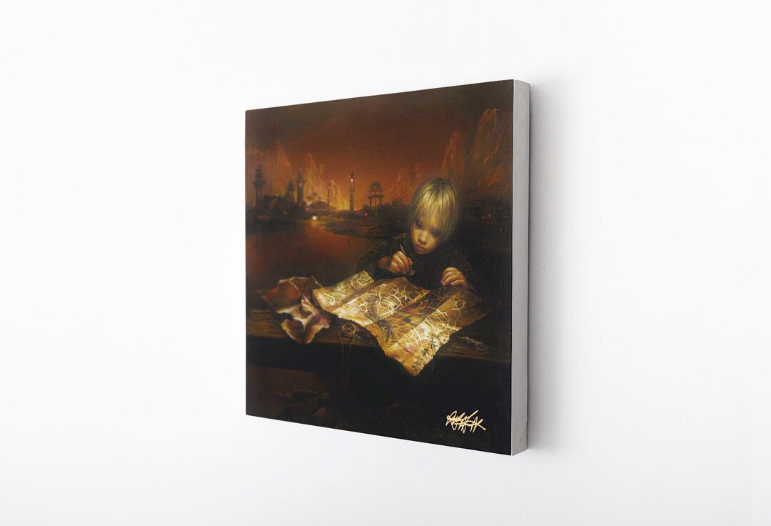 The Map | 24x24 Limited Edition Canvas - Etsy