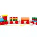 Wooden Train Pull Toy 1, Train 4 Set, Steam Locomotive Toy, Sorting Toy ...