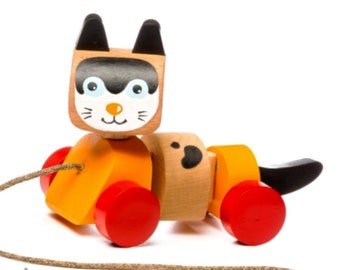 Cat pull toy | Etsy
