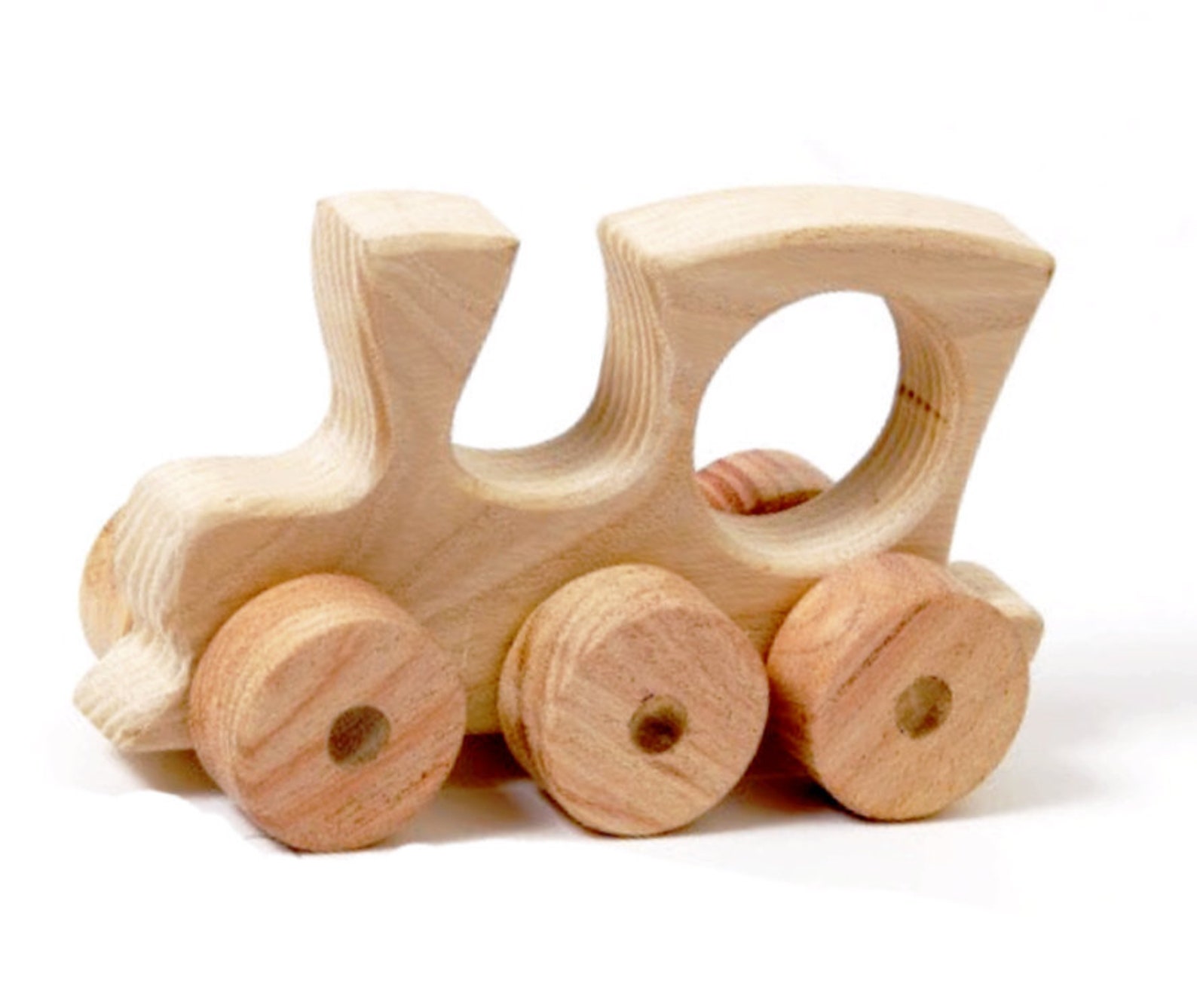 Steam Locomotive Toy, Wood Toy Train, Rotating Wheels, Personalized ...