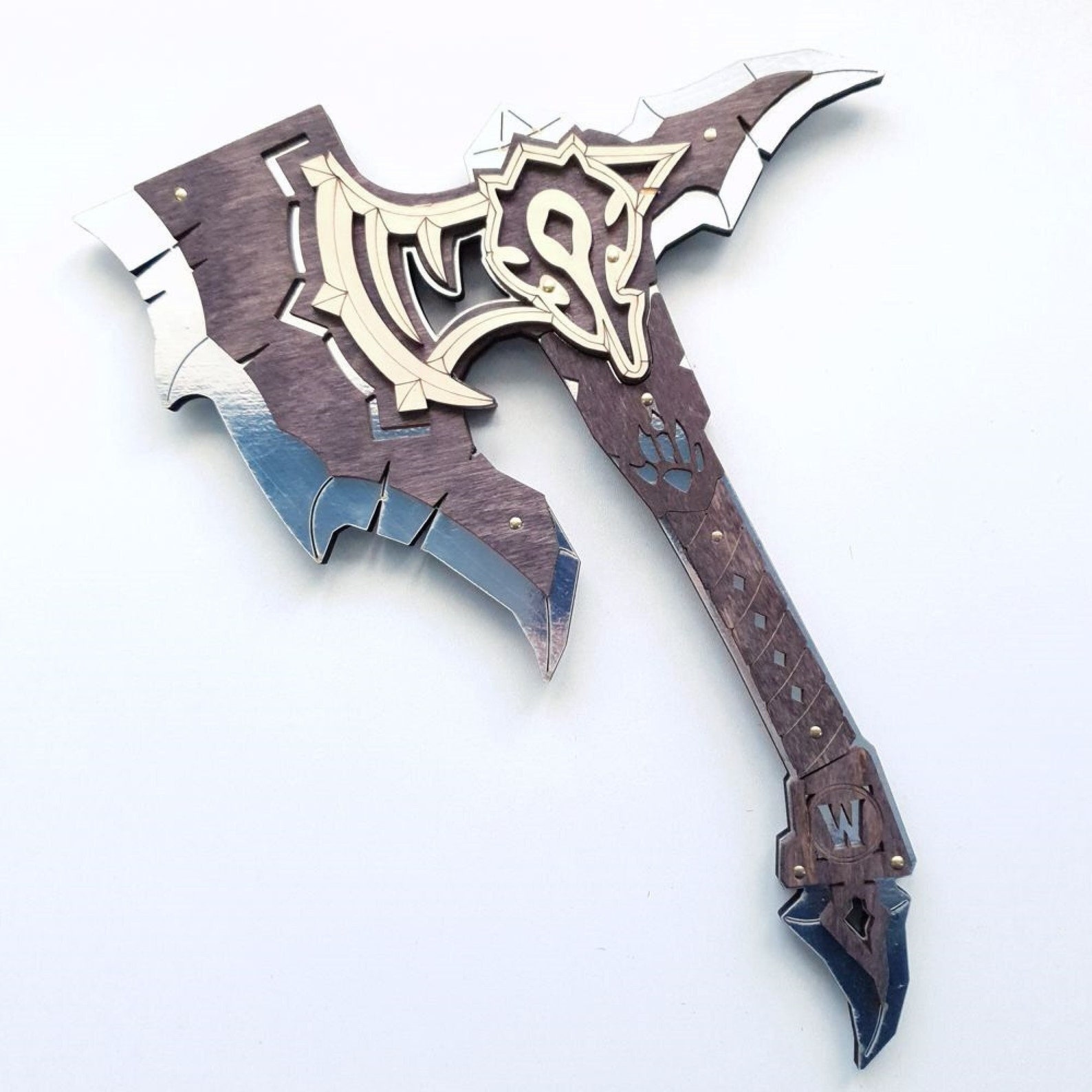 DARK Anicient Viking Orc Battle Axetoys Wooden Orc Axe - Etsy