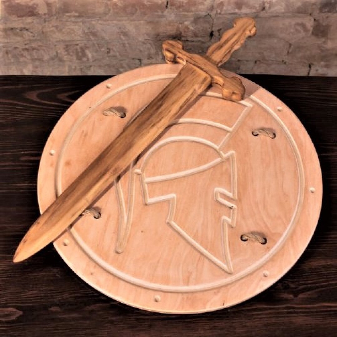 SET Personalised Roman Sword and Shield, Gladiators Sword, Shield ...