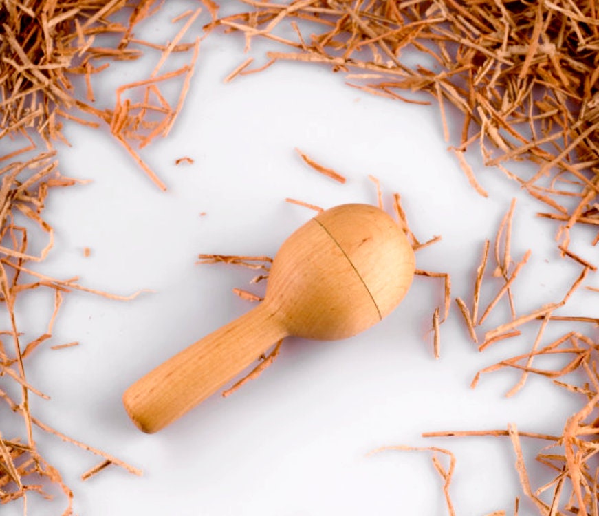 Wooden Maracas Rattle Toy, Noisy Toy, Montessori Toy, Educational Toy ...