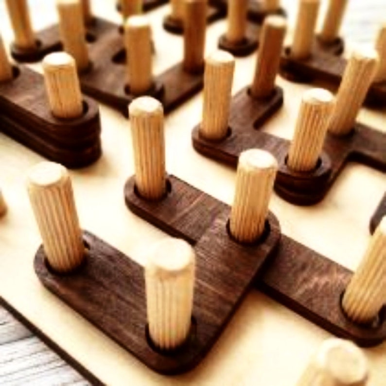 Montessori Geoboard, Pin Board, Geoboard Puzzle, Number Math Game ...