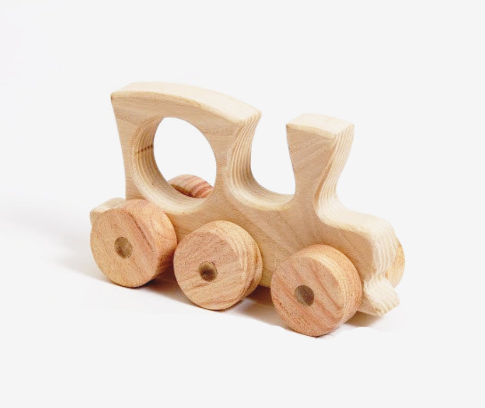 Steam Locomotive Toy, Wood Toy Train, Rotating Wheels, Personalized ...