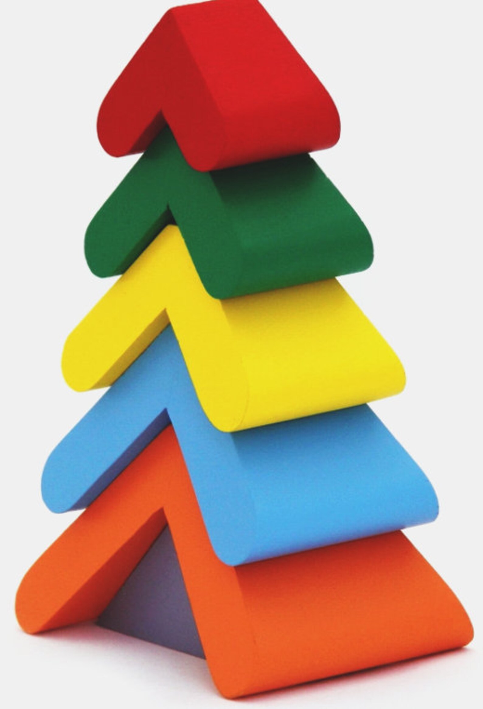 Wooden Ring Stacker, Christmas Tree Stacking Toy, Rainbow Toy, Wooden ...