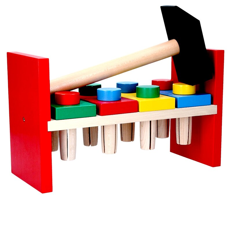 Wooden Hammer Bench Toy Hammer Bench Toy Hammer Toy Wood - Etsy