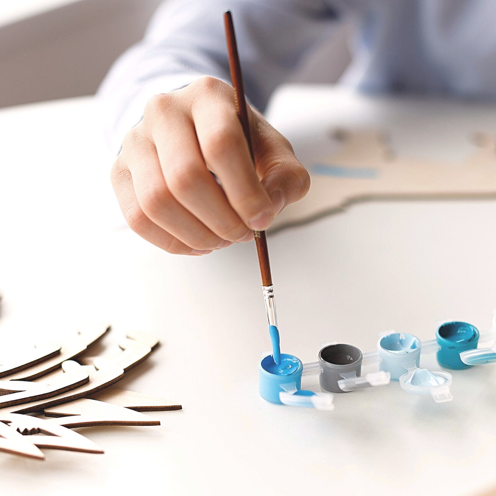 Wooden Coloring WOLF, Coloring Sheets, Coloring Kit, Coloring Puzzle ...