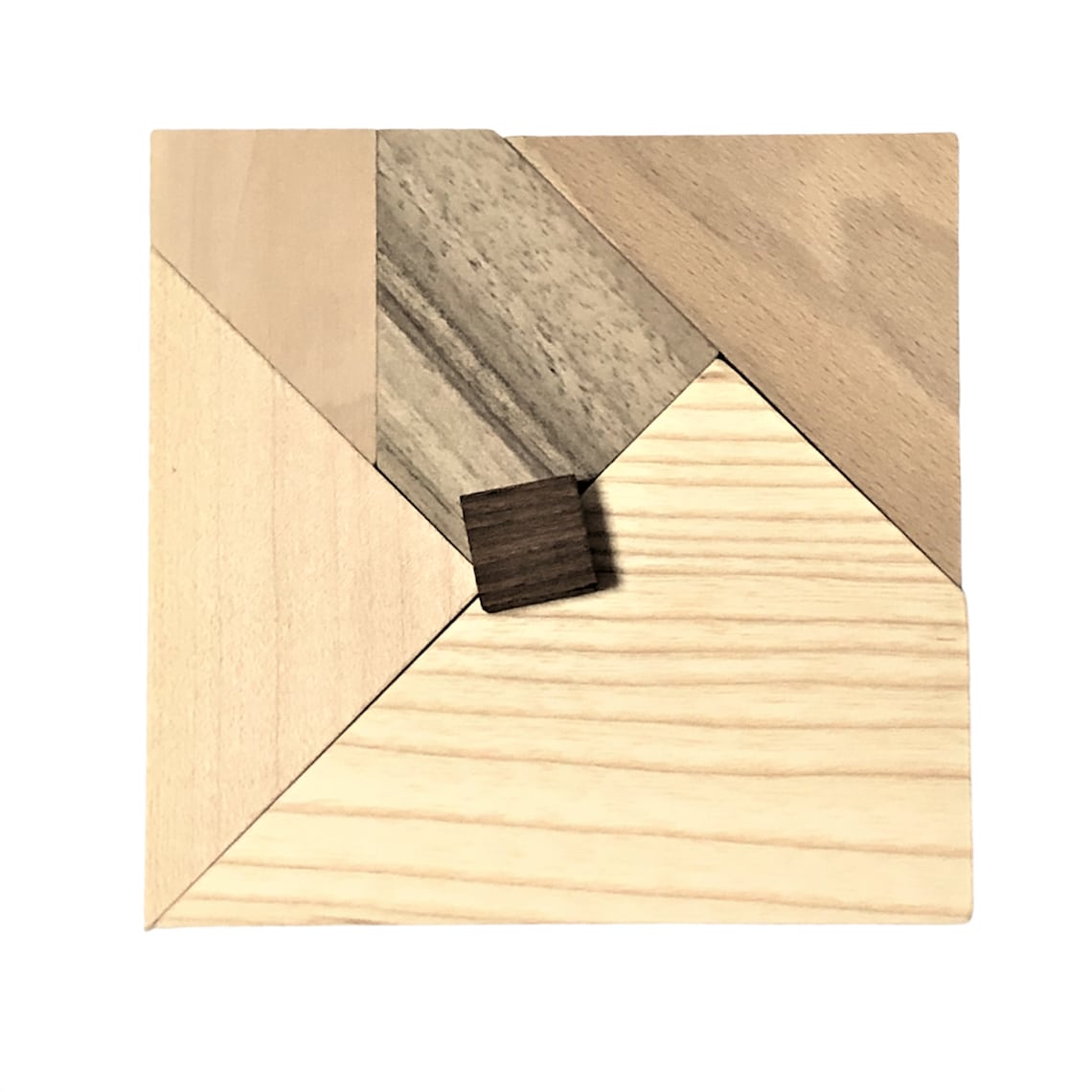 Black Square Puzzle, Wooden Square Puzzle, Tangram Puzzle, Wood Toy ...