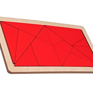 Stomachion or Ostomachion Archimedes Puzzle Toy, Wooden Puzzle Game ...