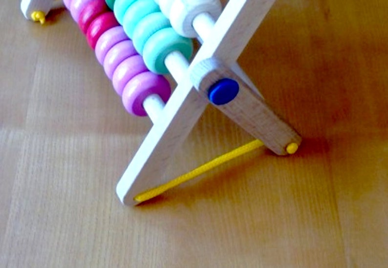 Wooden Rainbow Abacus 50 Wooden Counting Toy Wooden - Etsy