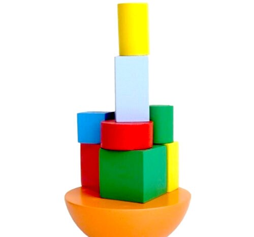 Balance Tower Stacking, Wooden Tower Stacking, Wooden Tower Puzzle ...