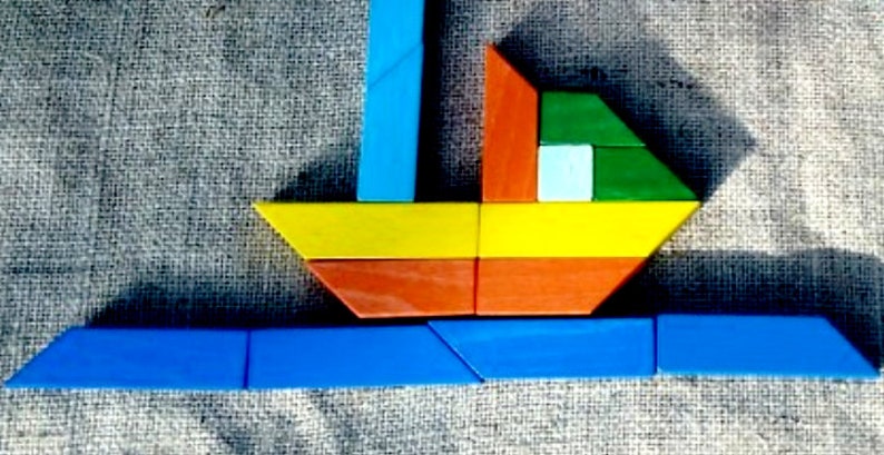 Wooden Rainbow Block, Rainbow Mosaic Toy, Rainbow Set 32, Montessori ...