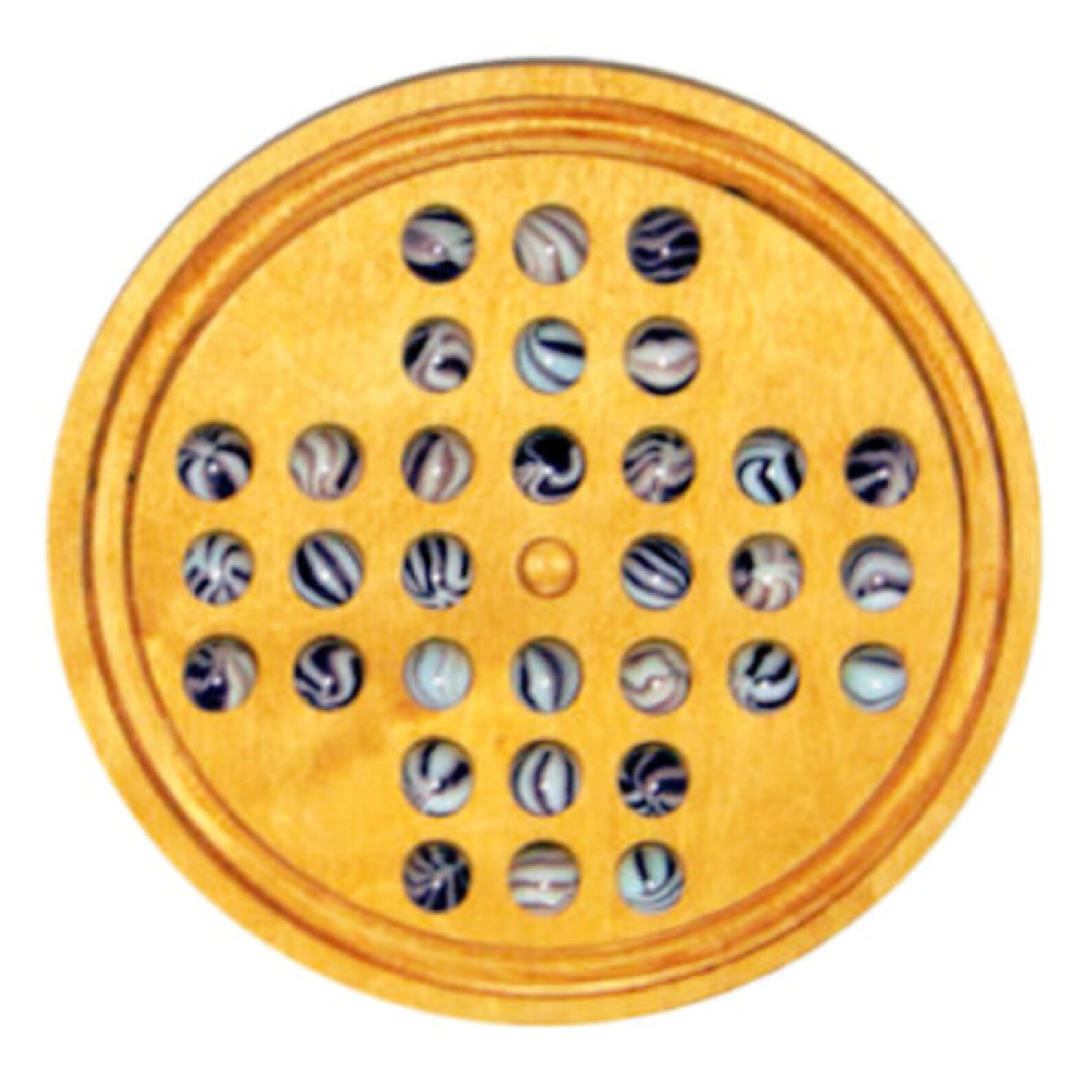 Peg Solitaire Table Game, Strategy Game, Wood Solitaire Game, Play Peg ...