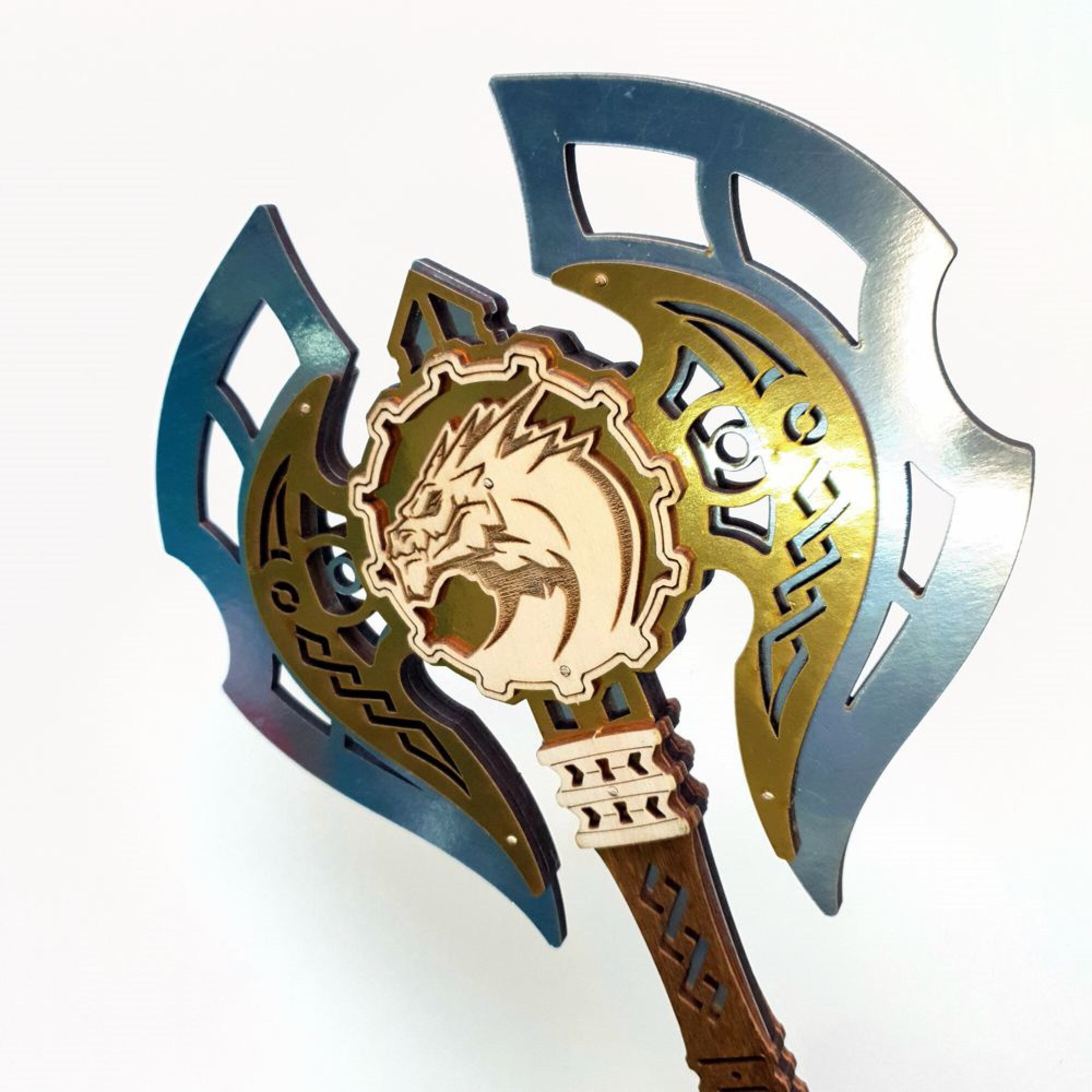 SILVER DRAGON Axe Wooden Toy Battle DRAGON Axe Toy Wooden - Etsy