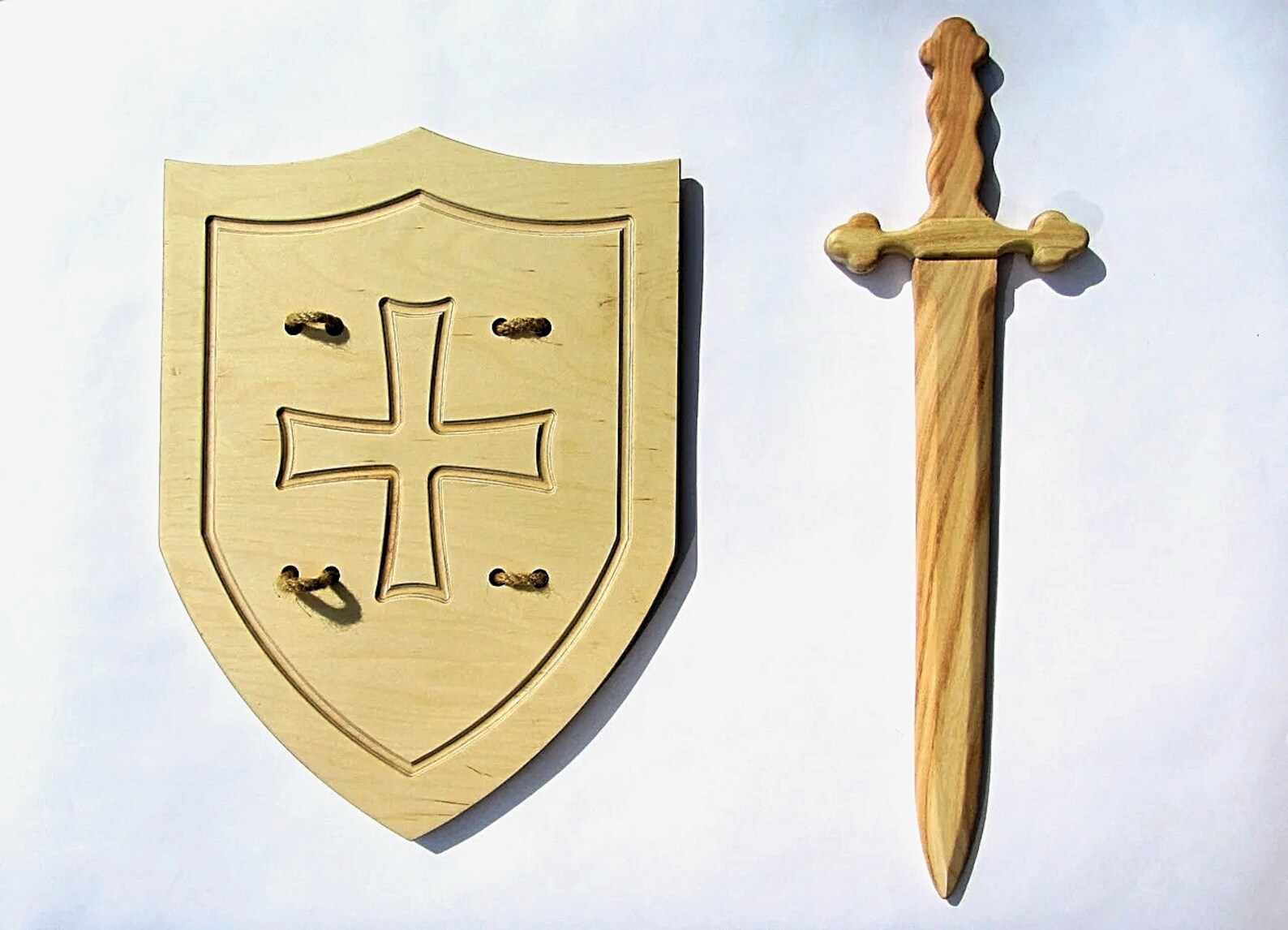 Wooden Knights Templar Shield Crusader Sword and Shield Toy - Etsy