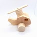 Wooden Helicopter Toy With Rotating Propeller and Wheels - Etsy
