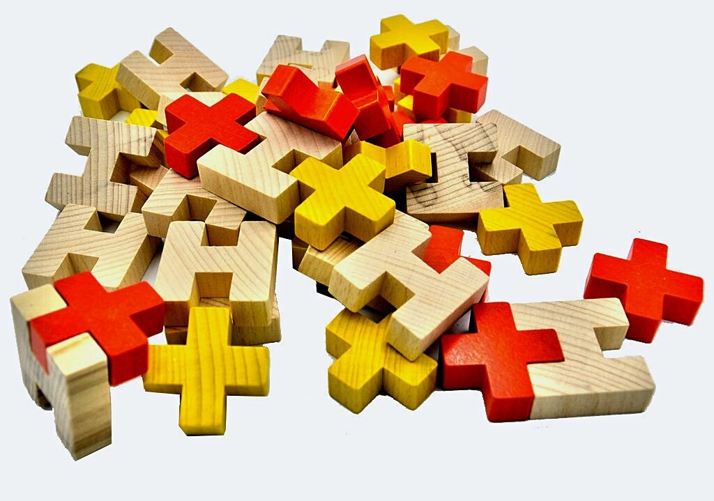 Wooden Crosses Stacker Toy Crosses Constructor Stacking - Etsy
