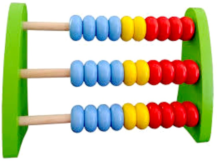 Wooden Rainbow Abacus 30, Wooden Counting Toy, Wooden Calculator ...