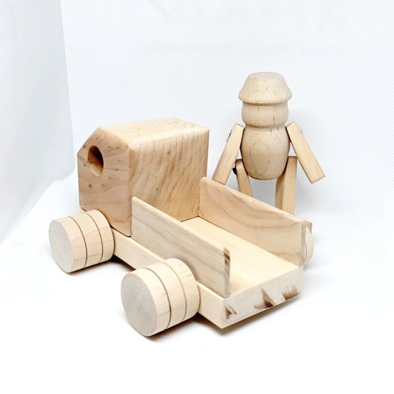 Wooden CAR Toy With Rotating Wheels CAR Organic Wooden Toy | Etsy