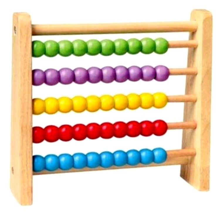 Wooden Rainbow Abacus 100, Wooden Counting Toys, Wooden Calculator ...